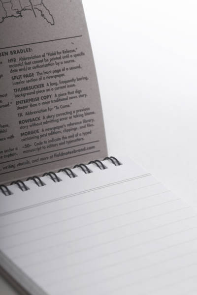 Field Notes Front Page Reporter Notebook