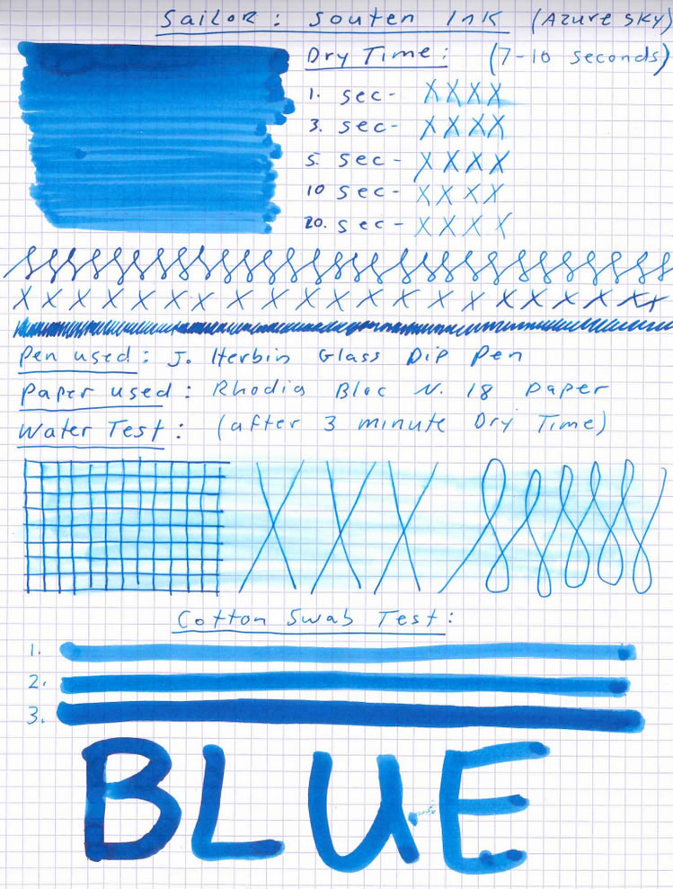 Sailor Jentle Souten Ink Review - Pen Chalet