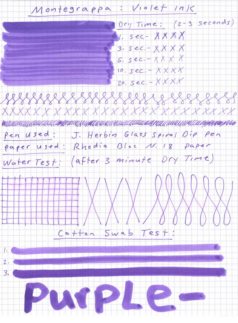 Montegrappa Violet Ink Review - Pen Chalet