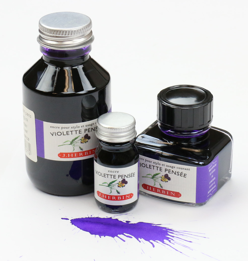 J Herbin Violette Pensee Ink Review & Giveaway! - Pen Chalet