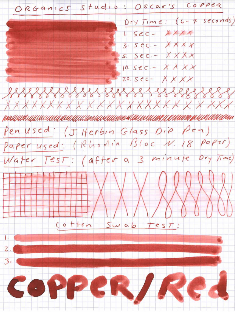 Organics Studio Oscar’s Copper Ink Review & Giveaway! - Pen Chalet