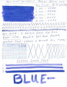 Pelikan Historic Royal Blue Ink Review & Giveaway! - Pen Chalet