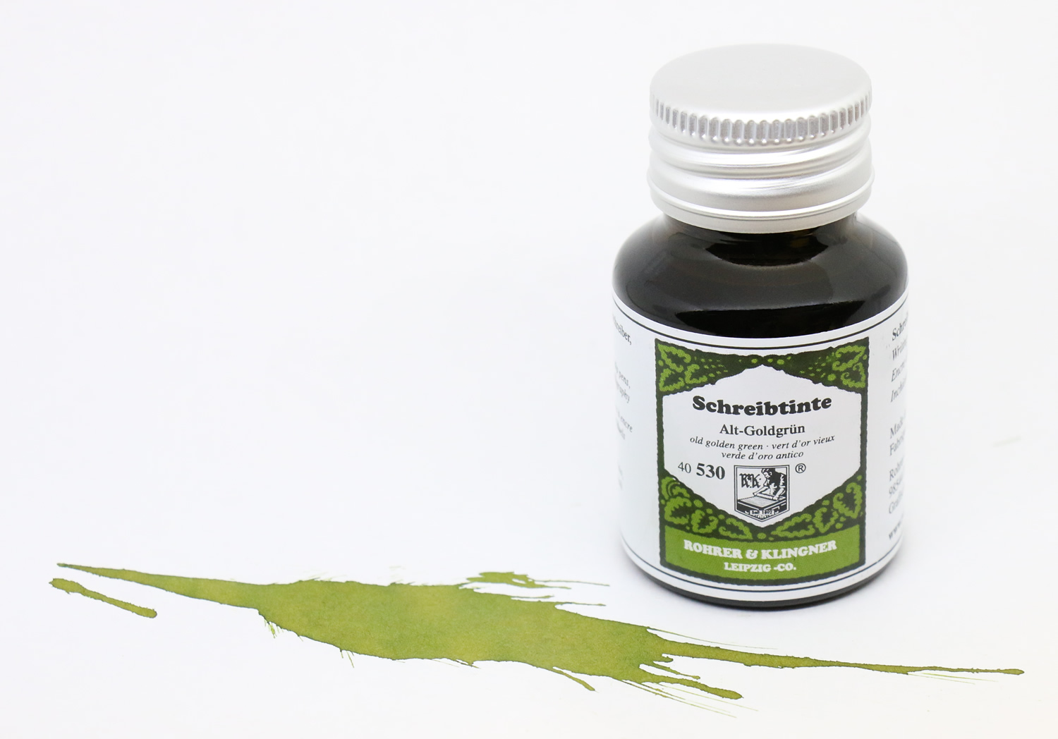 Rohrer & Klingner Alt Goldgrun Ink Review & Giveaway! - Pen Chalet