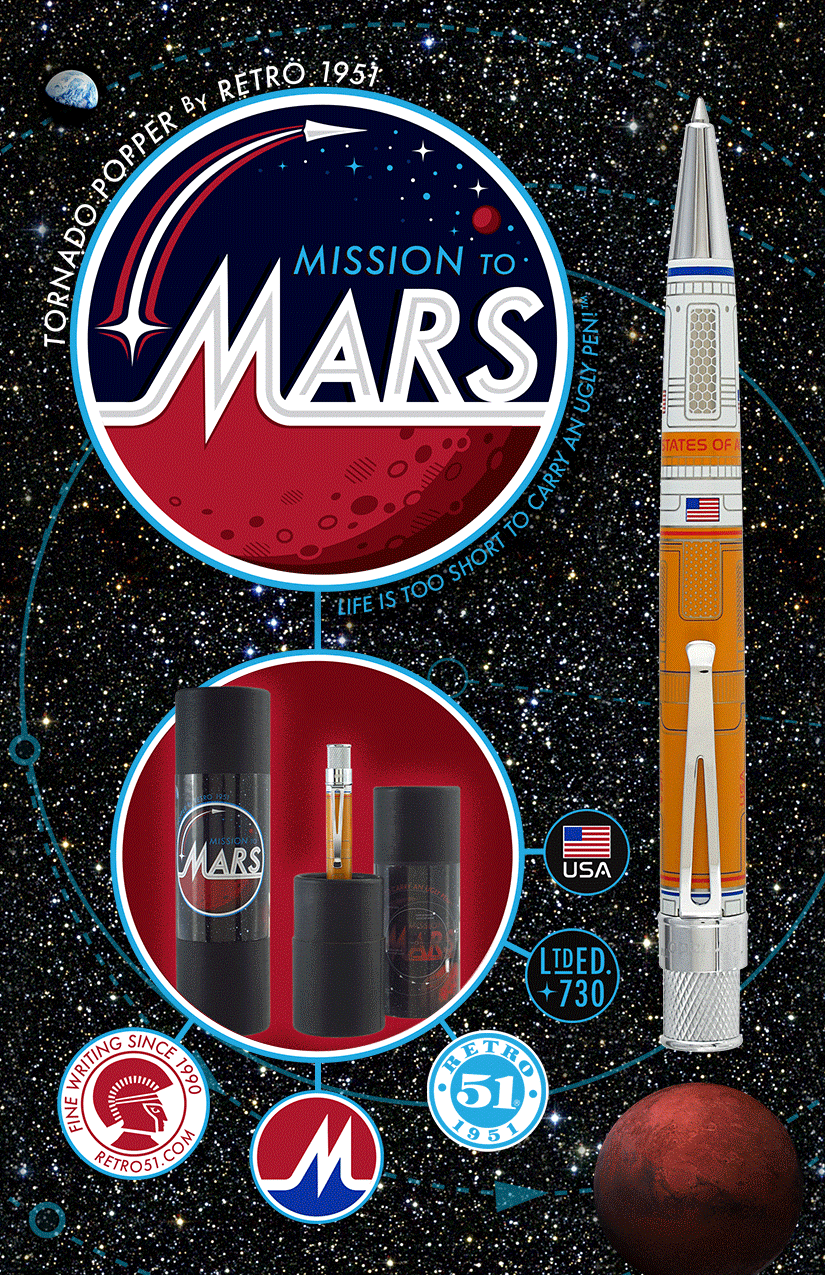 Introducing the Retro 51 Mission to Mars Tornado Popper - Pen Chalet