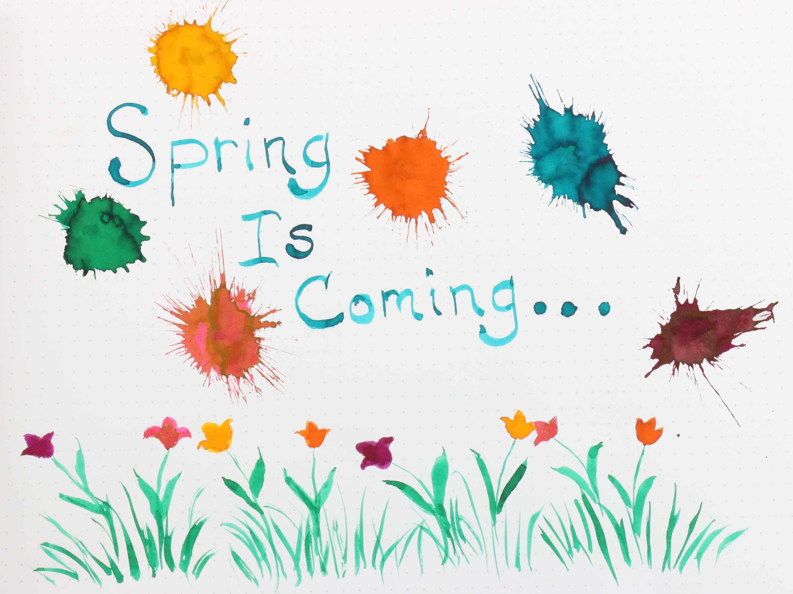 Pen Chalet Spring Fountain Pen Ink Palette - Pen Chalet