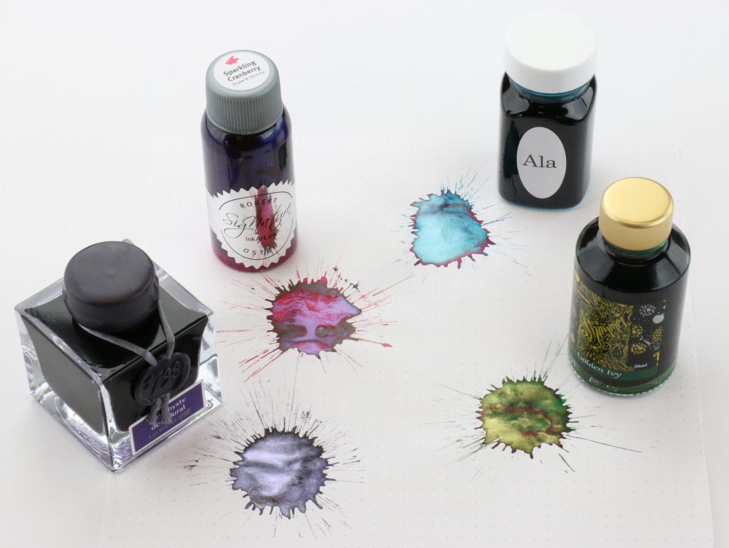 Pen Chalet's Top Shimmer Inks - Shimmering Fountain Pen Ink