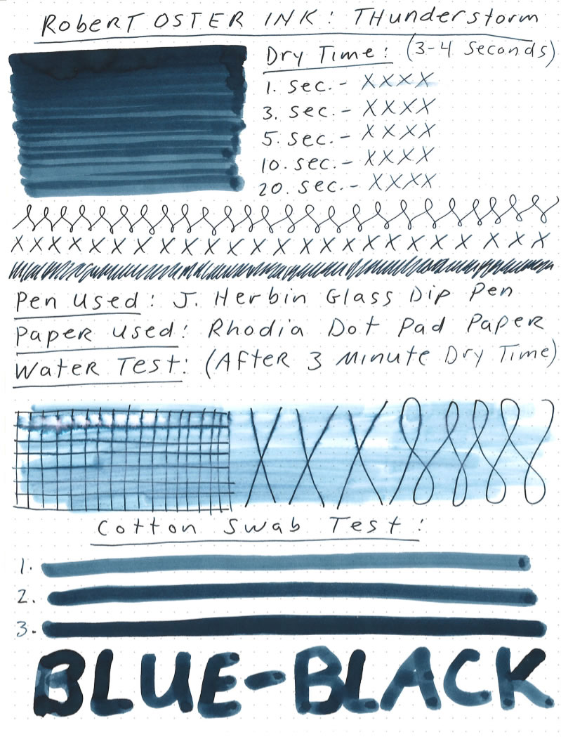 Robert Oster Thunderstorm Ink - Pen Chalet