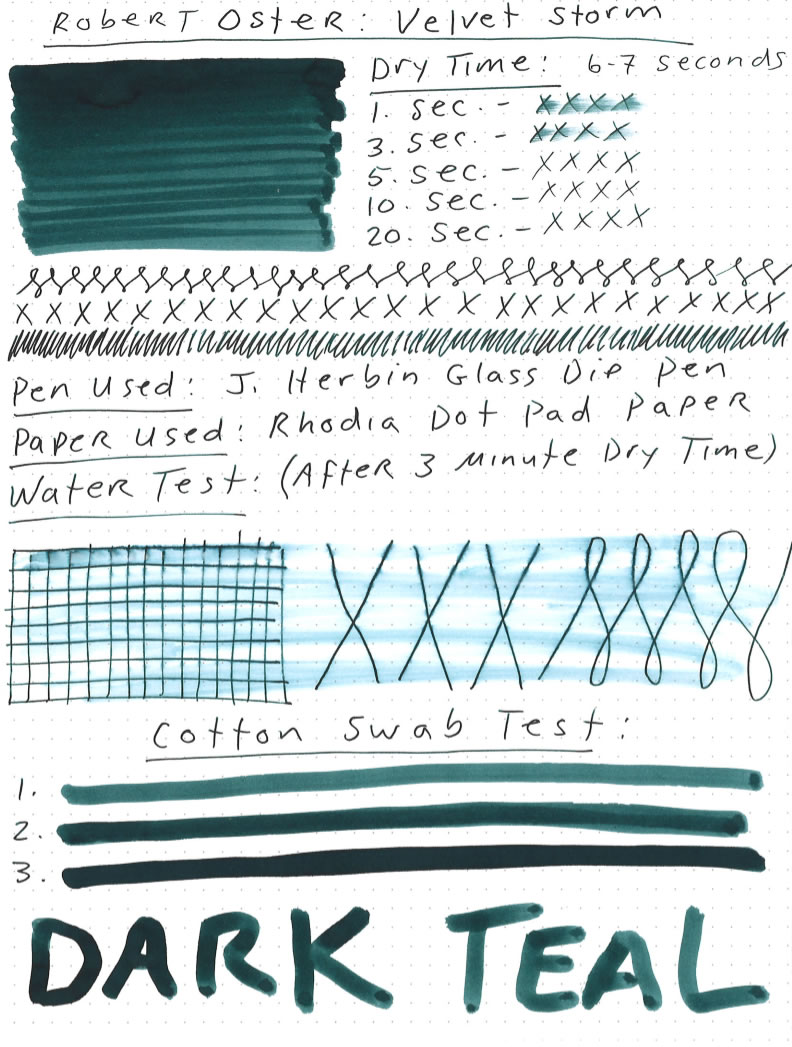 Robert Oster Velvet Storm Ink - Pen Chalet