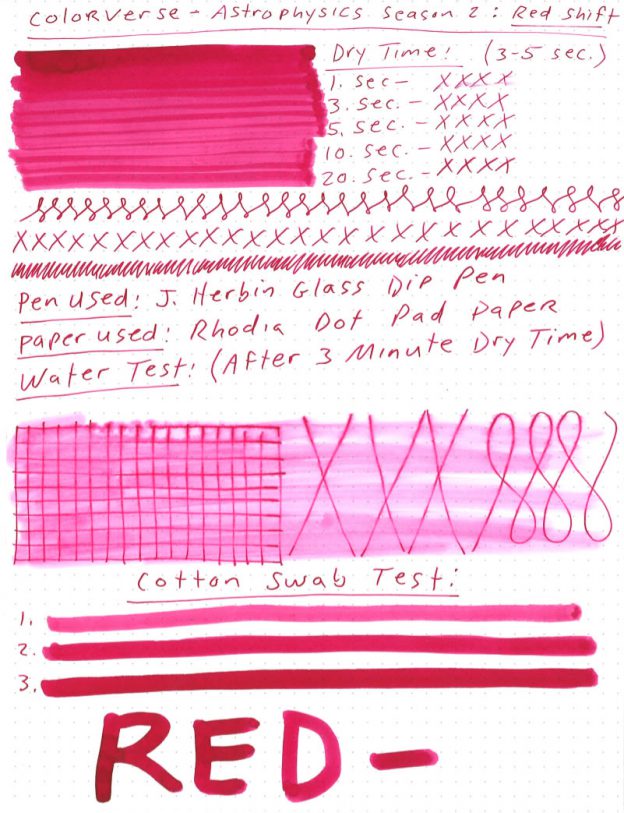 Colorverse Red Shift Ink Review & Giveaway - Pen Chalet