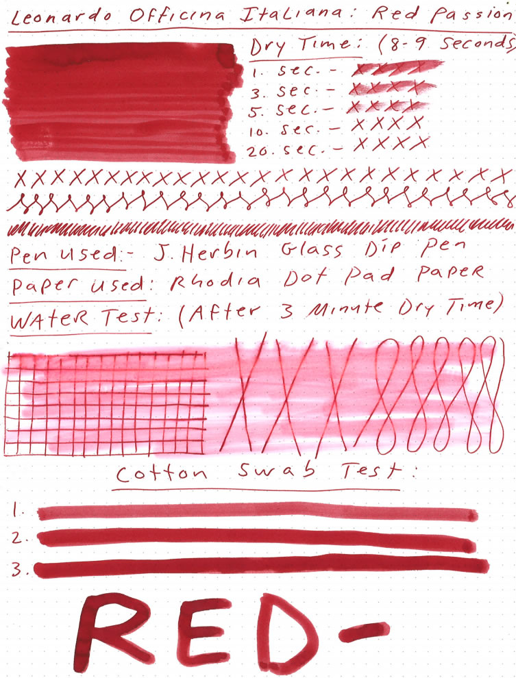 Leonardo Officina Italiana Red Passion Ink Review & Giveaway - Pen Chalet