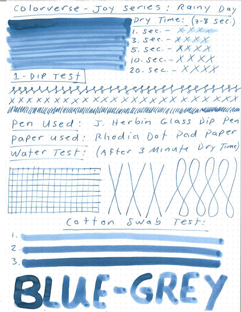 Colorverse-JOY-Rainy-Day-ink - Pen Chalet