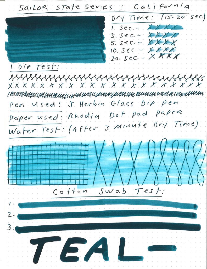 Sailor California Ink Review & Giveaway - Pen Chalet