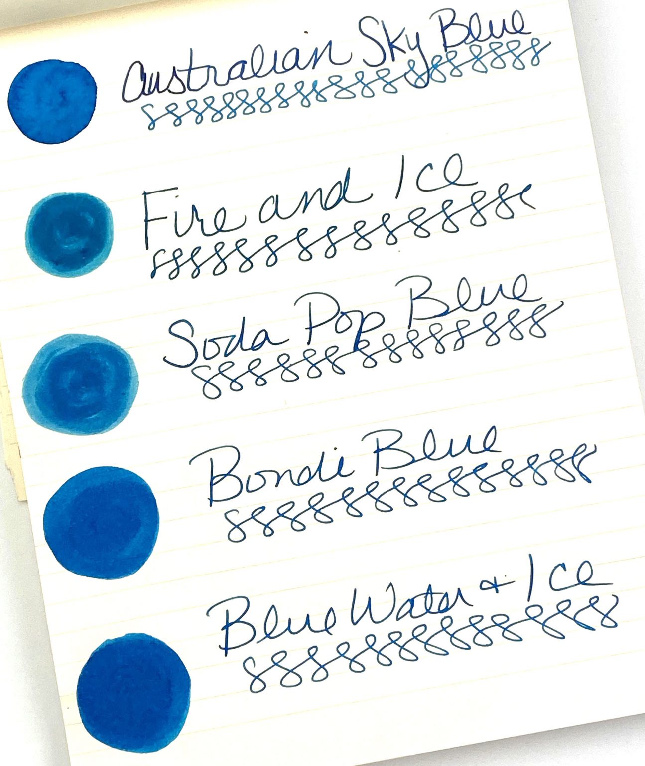 Comparing Robert Oster Bright Blue Inks: Which Wins Your Vote? - Pen Chalet