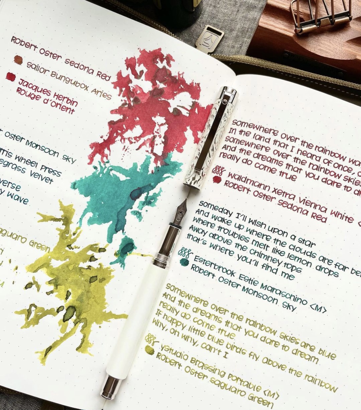 Exclusive Robert Oster Inks: Ink Comparison with Snowy Studio - Pen Chalet