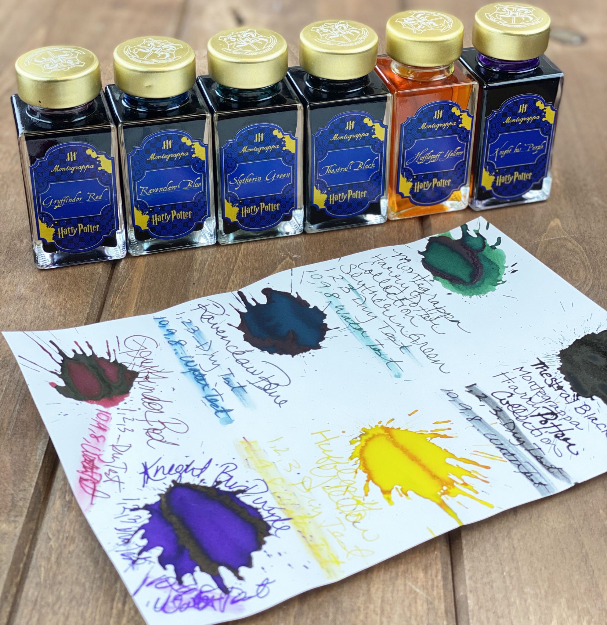 Montegrappa Harry Potter Ink Comparison & Knight Bus Giveaway - Pen Chalet