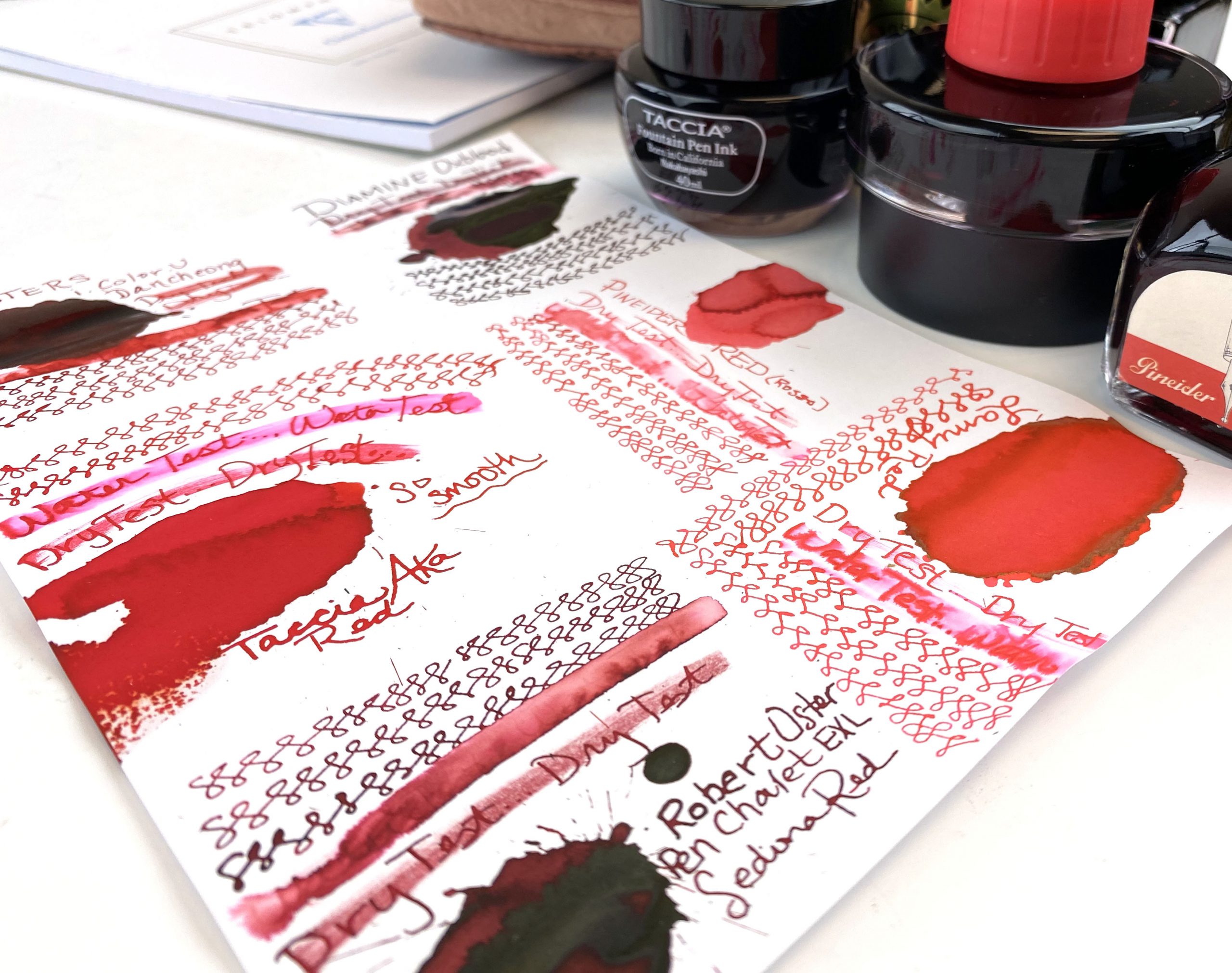 red ink comparison results 2 - Pen Chalet