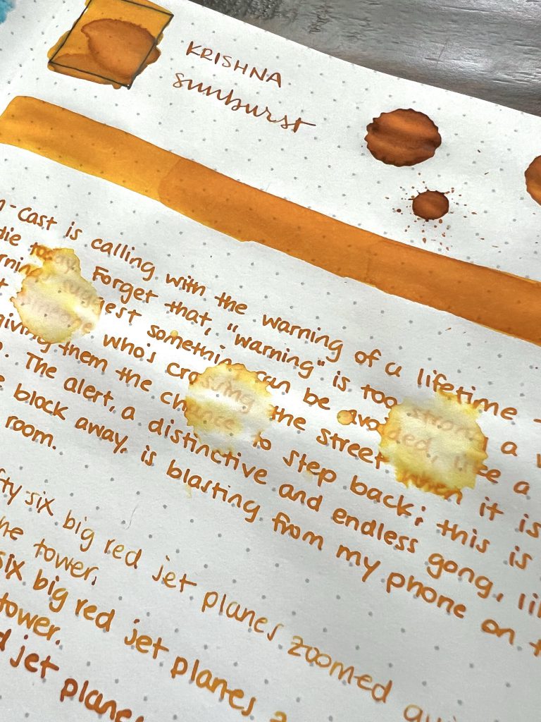 Krishna Sunburst Ink Review & Giveaway - Pen Chalet