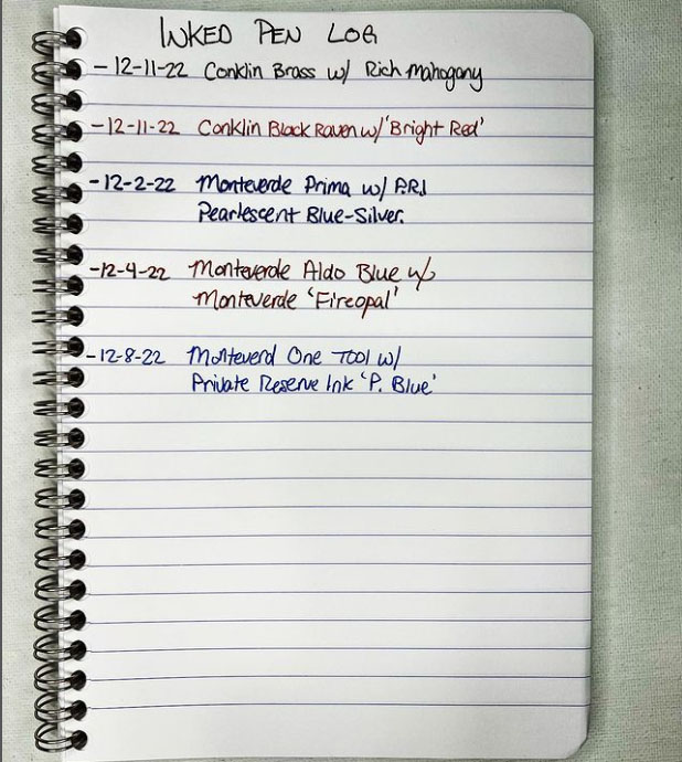 clairefontaine inked pen log - Pen Chalet