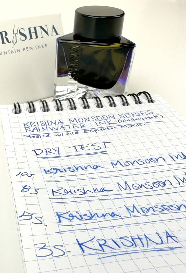 Krishna Rainwater Waterproof Ink Review - Pen Chalet