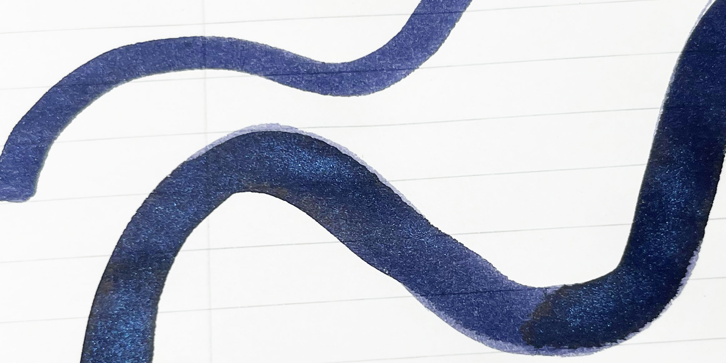 Crystal Blue Legacy ink review ink swatch - Pen Chalet