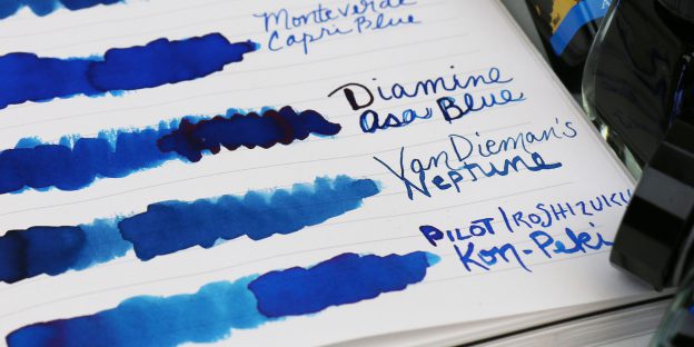 Everyday Blue Fountain Pen Ink: Side-by-Side Blue Ink Review | Pen Chalet
