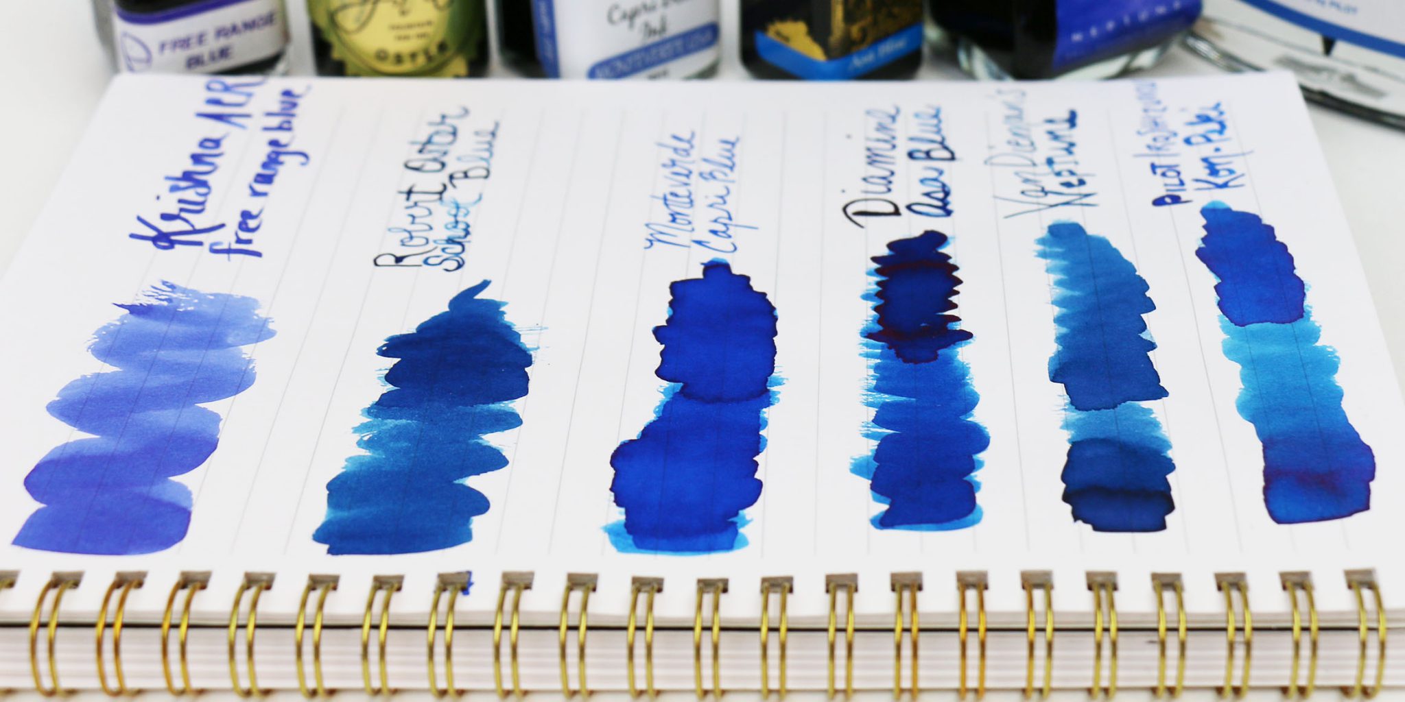 Best Everyday Blue Inks: Monthly Ink Comparison - Pen Chalet