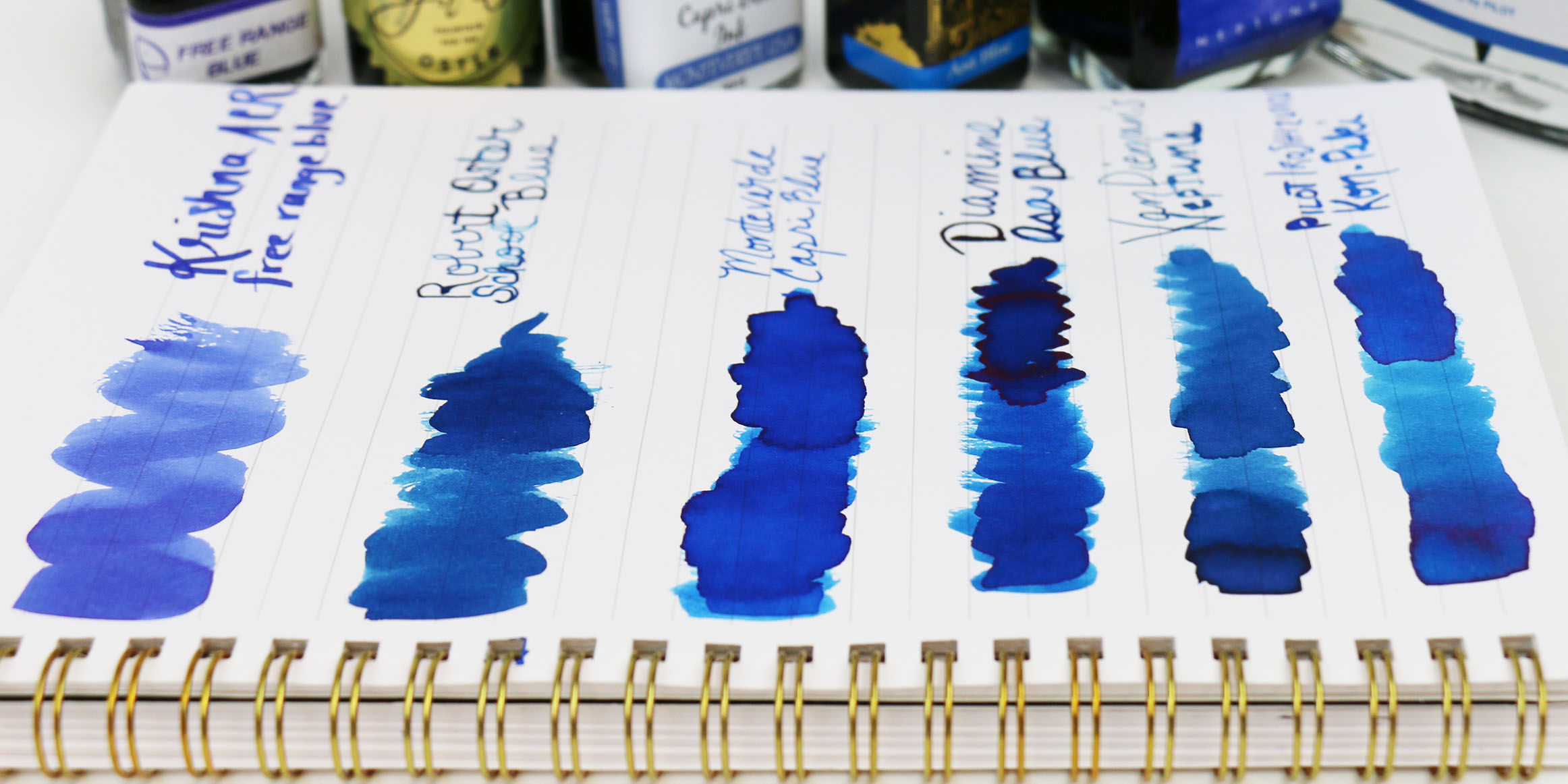 Best Everyday Blue Inks: Monthly Ink Comparison - Pen Chalet