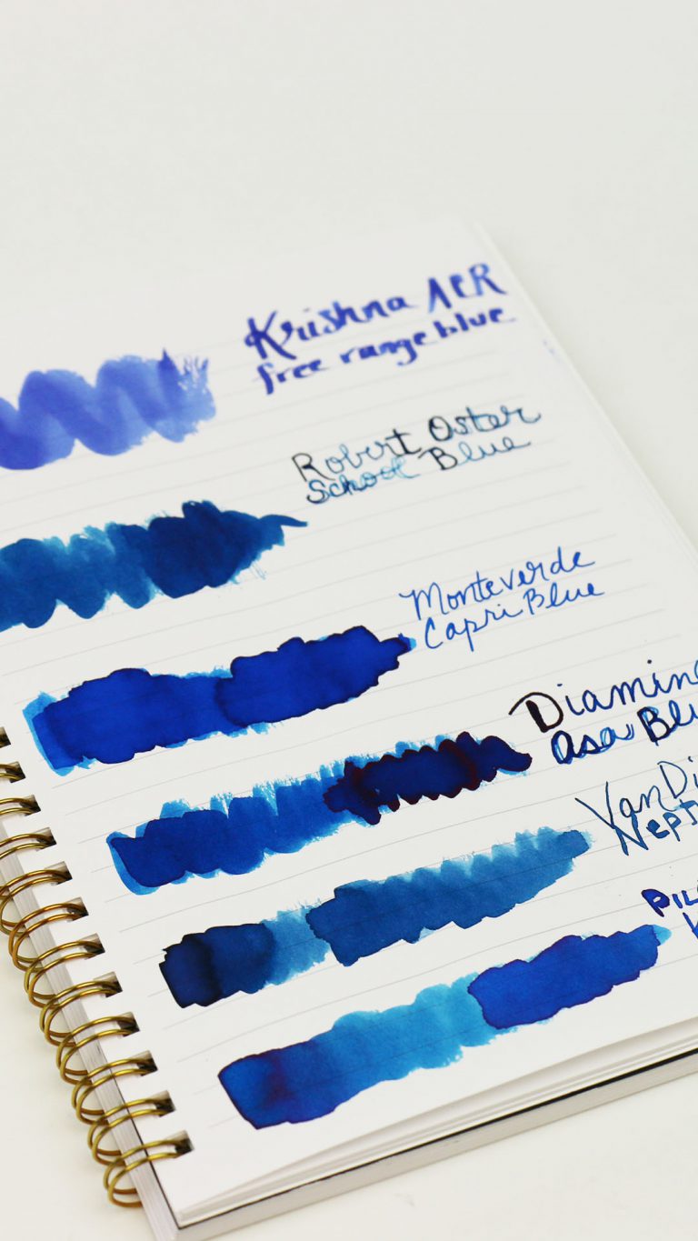Best Everyday Blue Inks: Monthly Ink Comparison - Pen Chalet