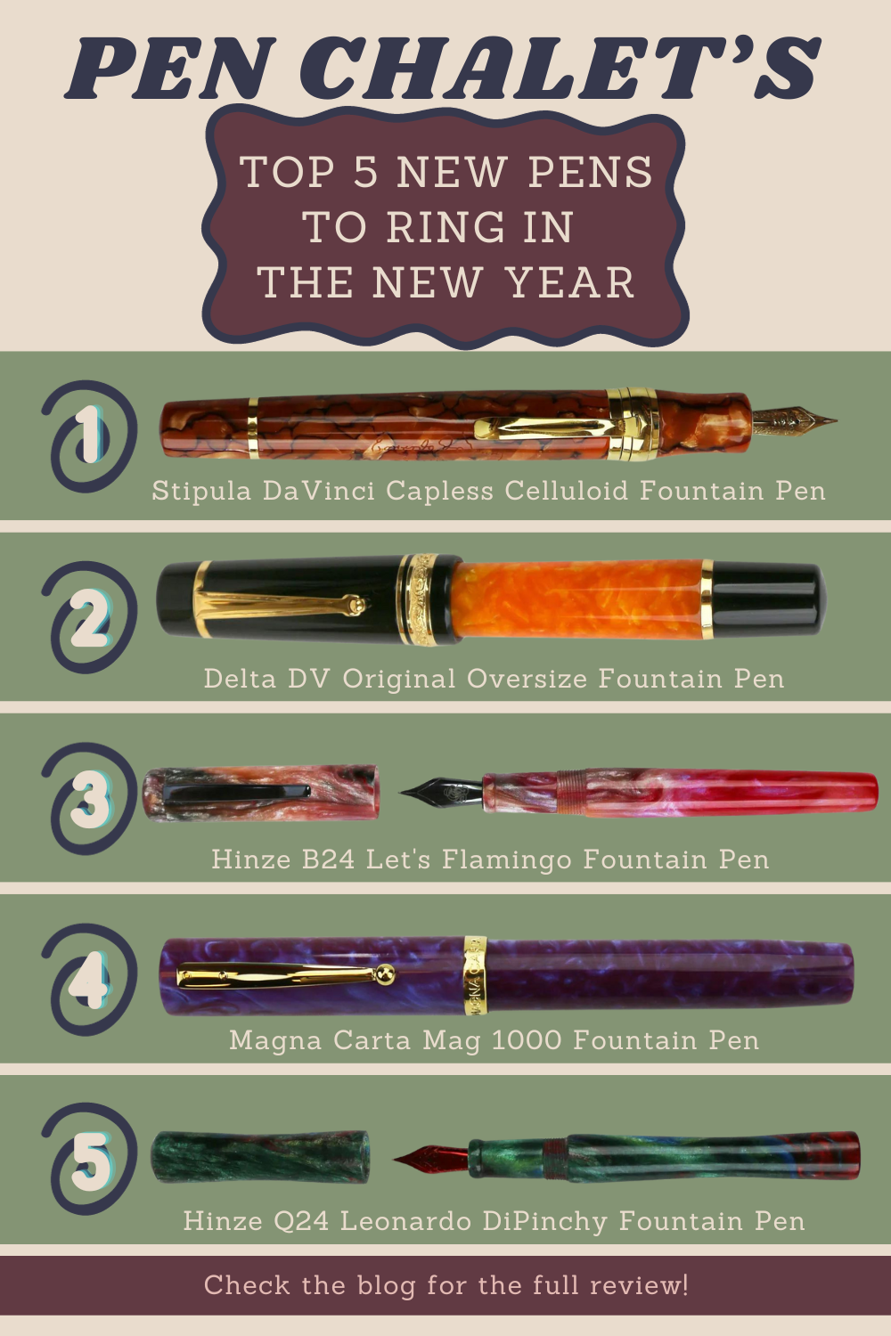 New Luxury Pens to Kick-off 2024: Top 5 Pens for the New Year - Pen Chalet