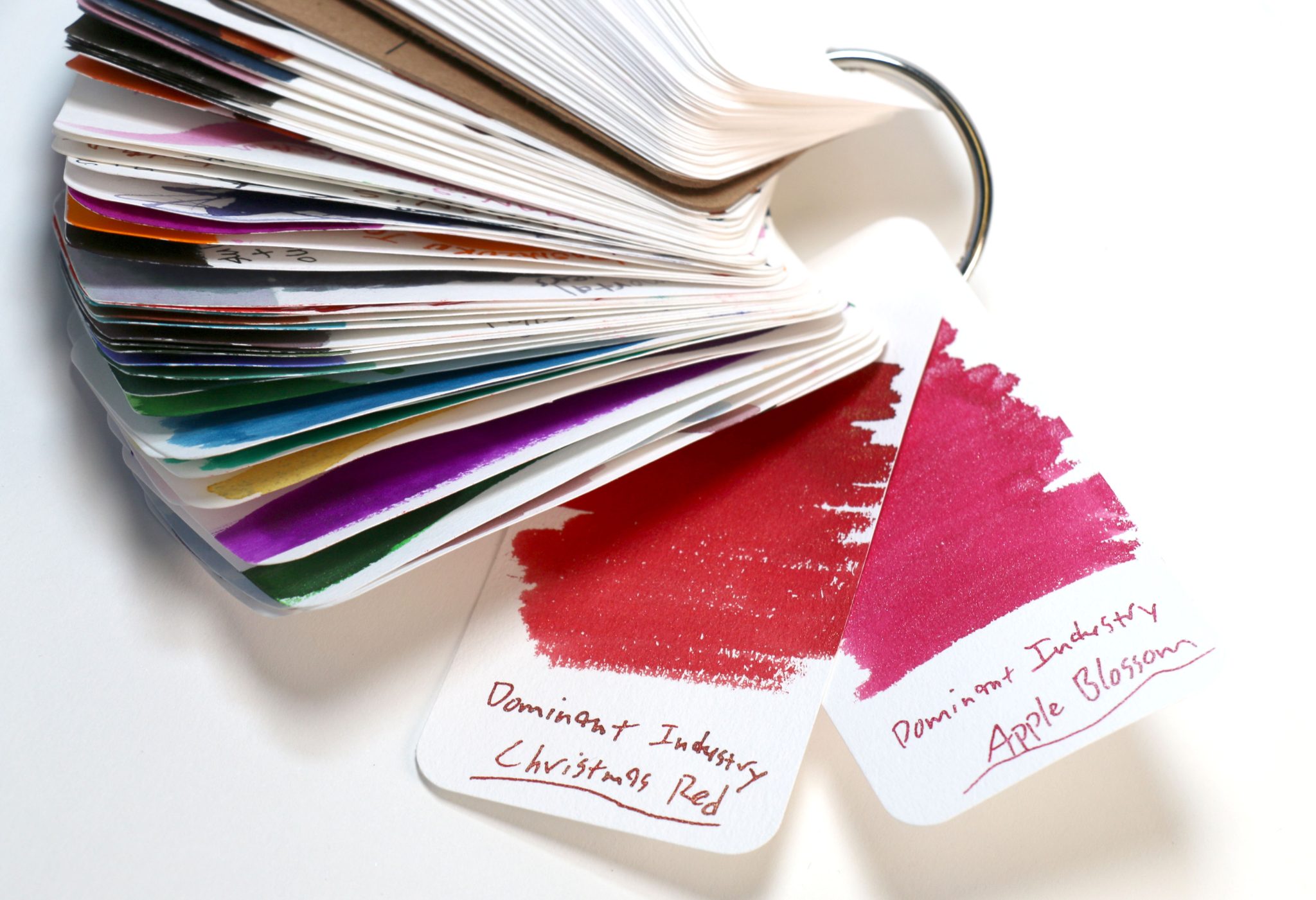 Dominant Industry RED Ink Comparison: Apple Blossom Ink v. Christmas ...