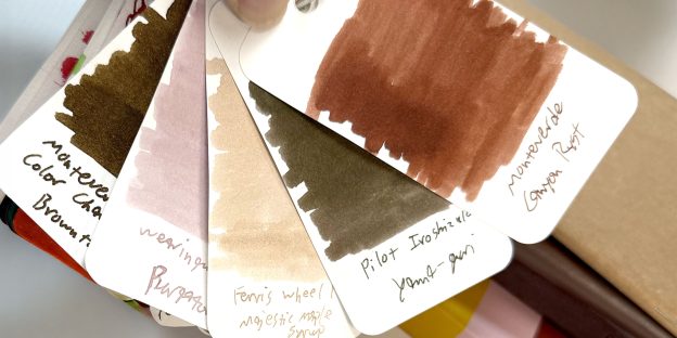 Brown Fountain Pen Ink Comparison: Chestnut, Umber, and Brown Inks ...