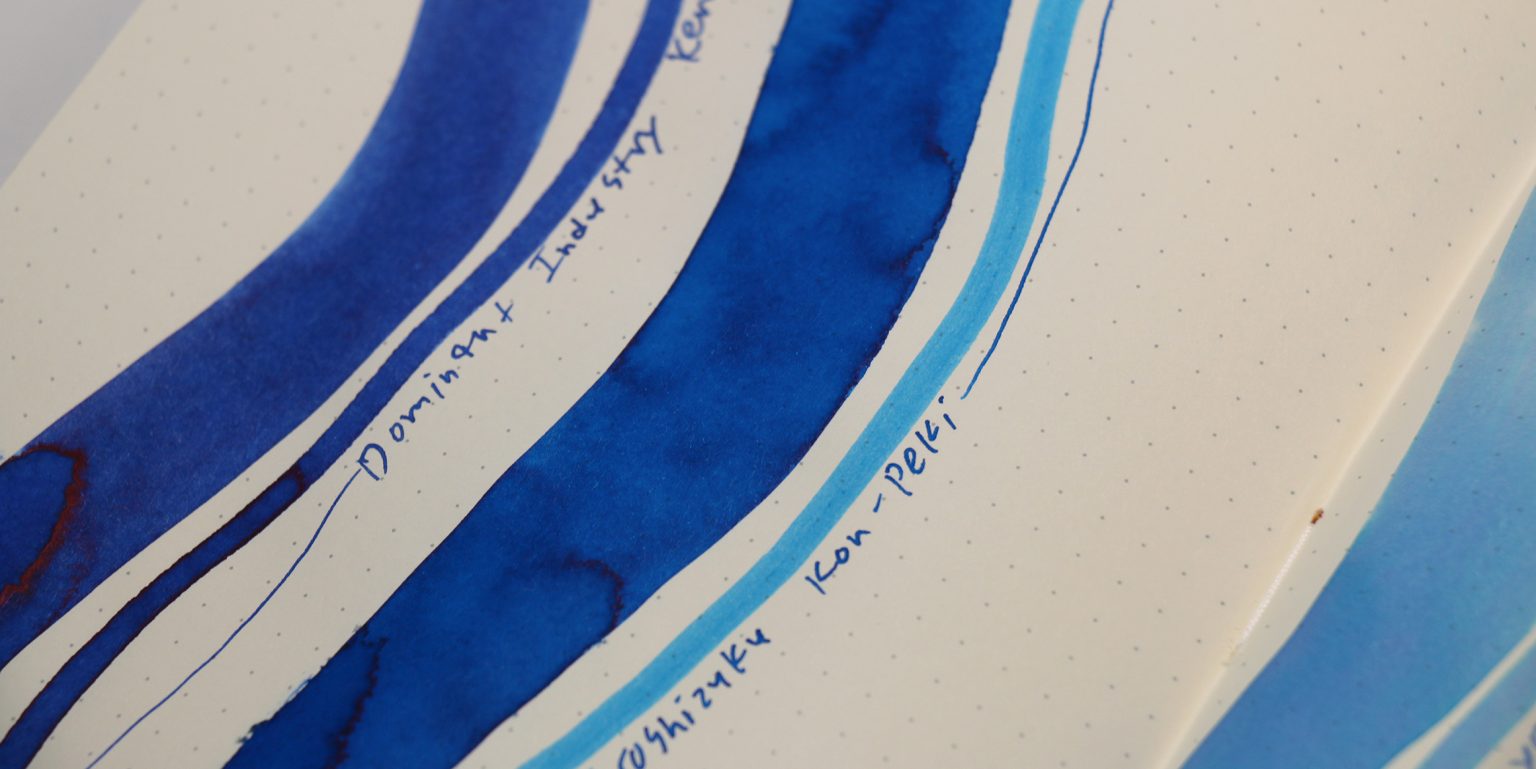 Best Blue Fountain Pen Inks: Pen Chalet Staff Favorites Side-by-Side ...