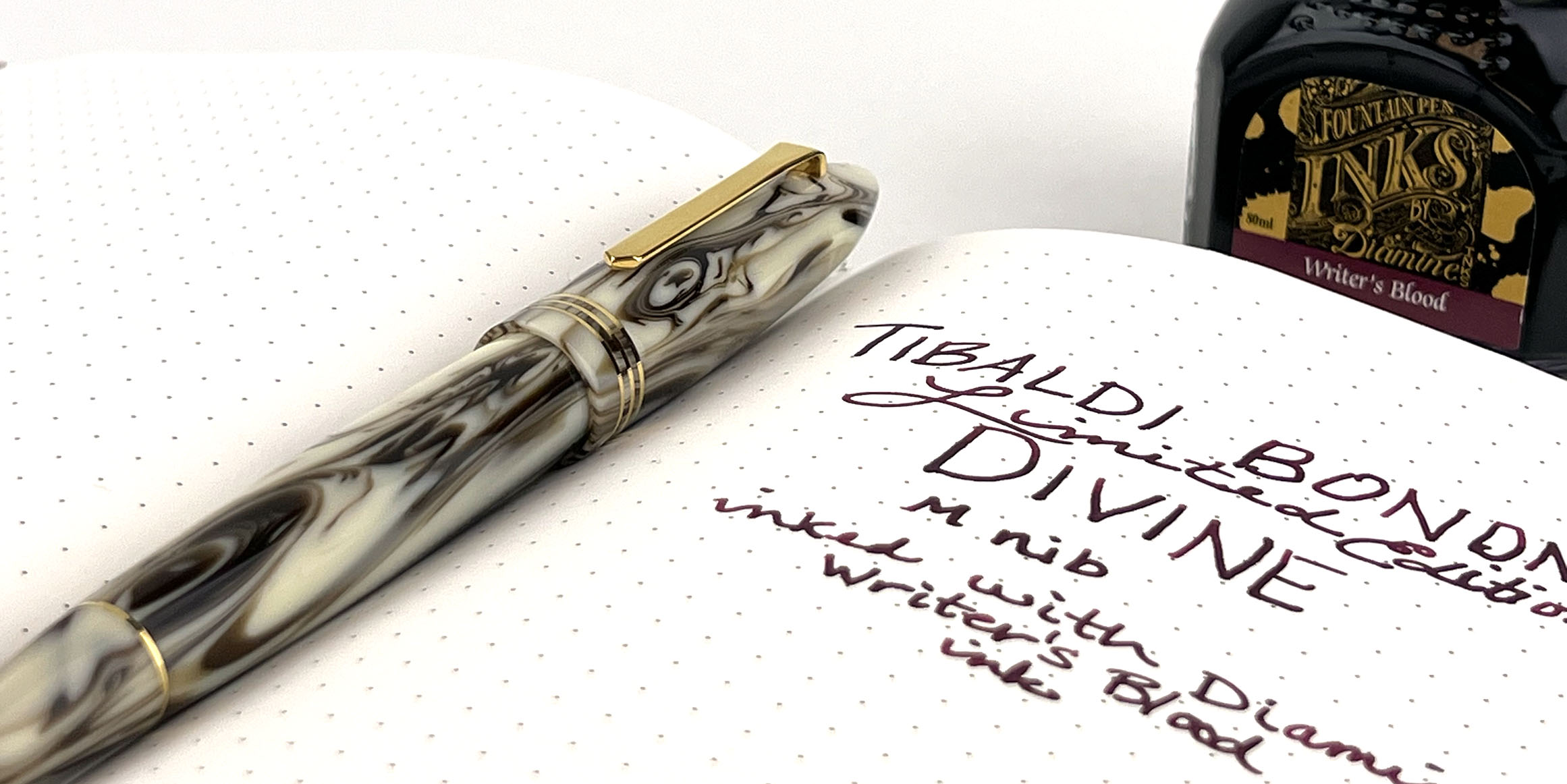 Diamine Writer’s Blood Ink Review: Dark Gothic Burgundy - Pen Chalet