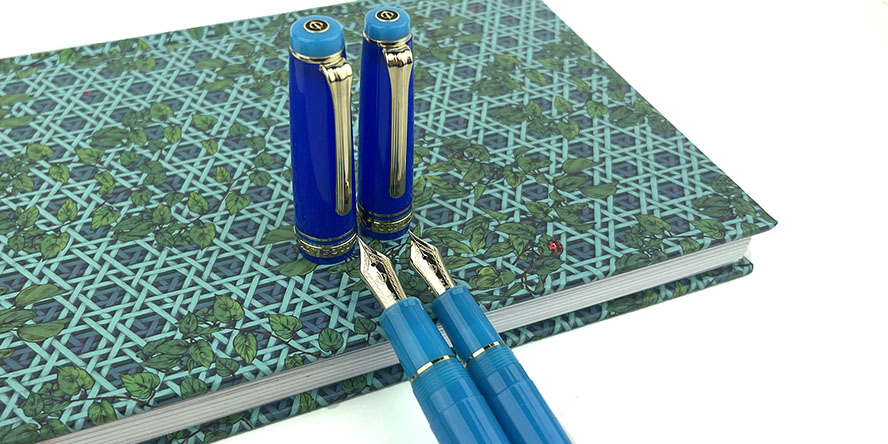 Sailor Professional Gear Blue Quasar Slim Fountain Pens