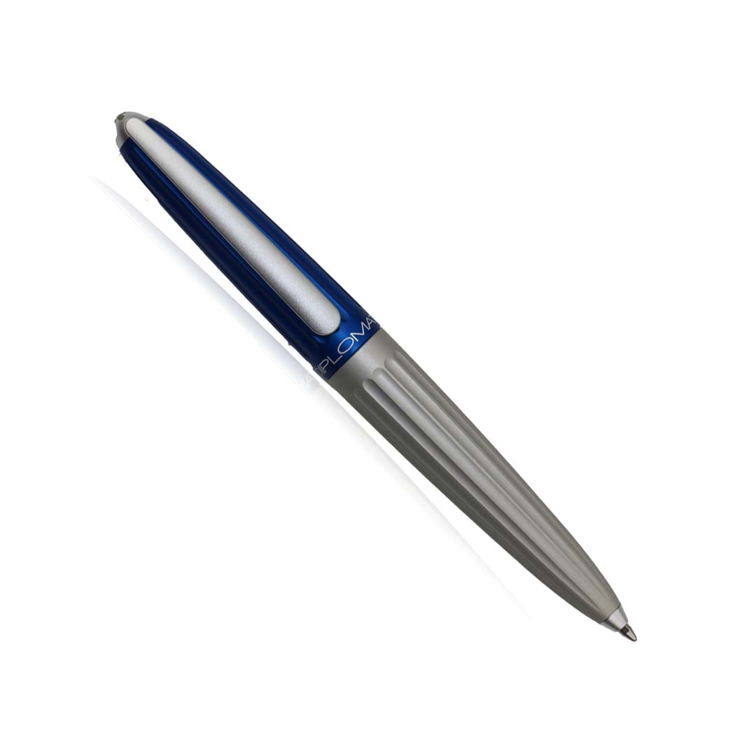 Diplomat Aero Blue-Silver Ballpoint Pens