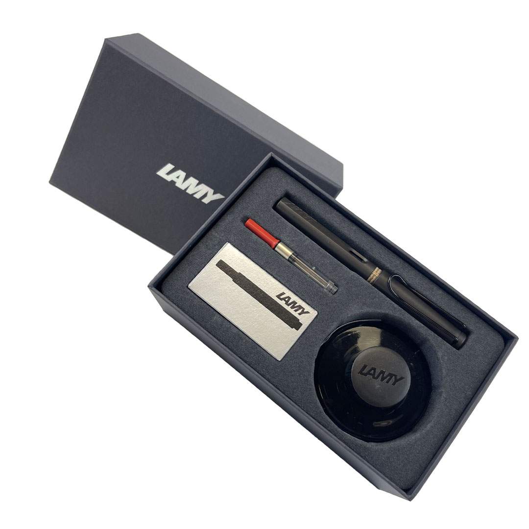 Lamy Gift Set - 50ml Ink Bottle and Safari Fountain Pens