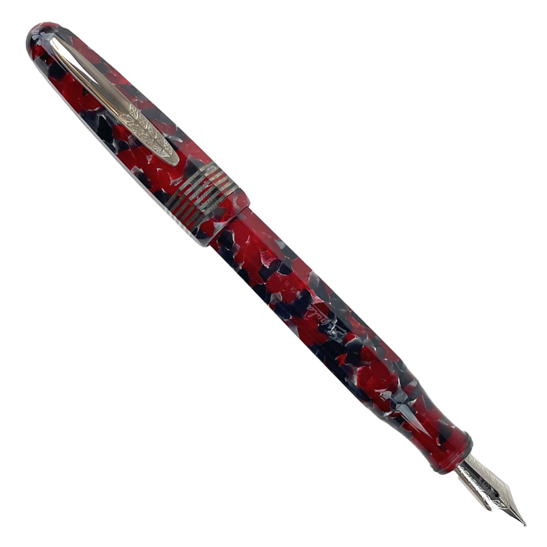 Stipula Faceted Etruria Red Currant Fountain Pens